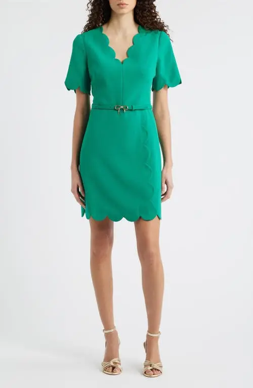 Eliza J Scallop Sheath Dress