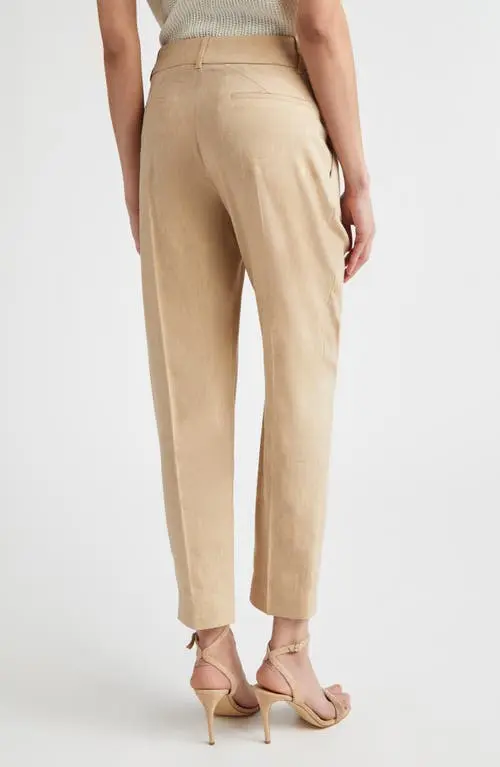 Eleventy Drago Linen & Wool Slub Twill Ankle Pants