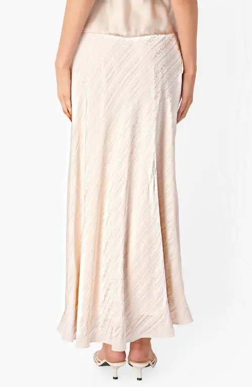 Cami Nyc Piper Metallic Jacquard Stripe Silk Blend Skirt