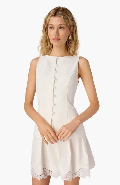 Cami Nyc Oakley Lace Trim Minidress