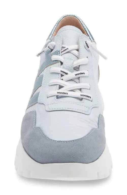 WONDERS Platform Lace-up Sneaker - Aura/aura