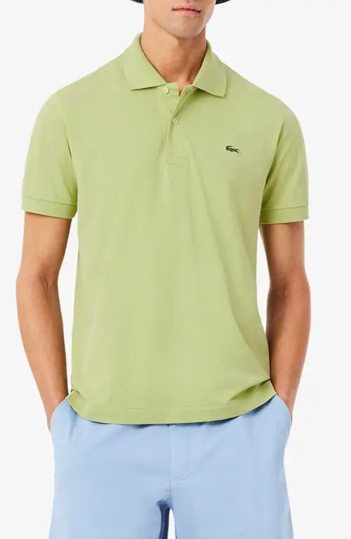 Lacoste Essentials Classic Fit Cotton Blend Piqué Polo - Birch