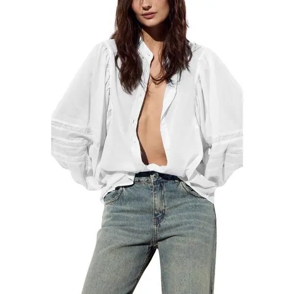 Deluc Kos Woven Shirt - Ecru