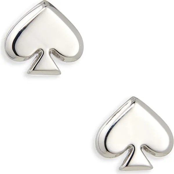 Kate Spade New York Spade Stud Earrings - Silver