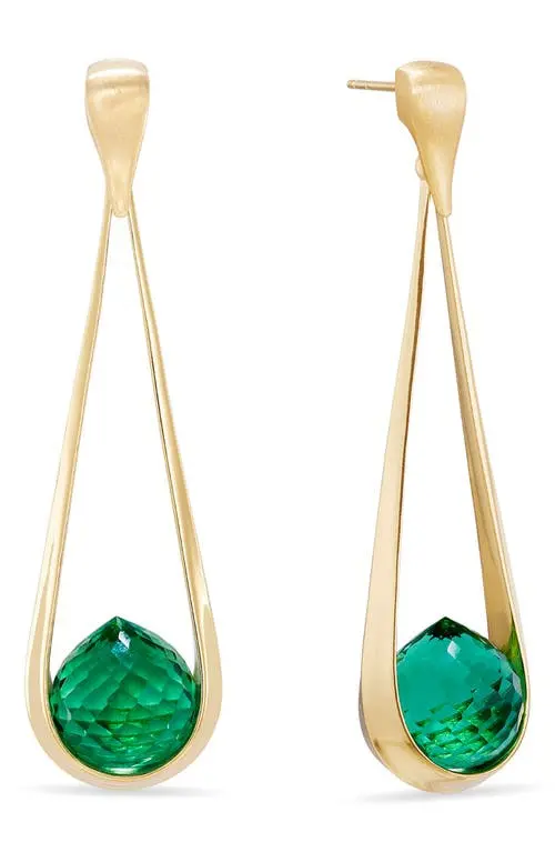 DEAN DAVIDSON Samui Stone Drop Earrings - Banyan Green