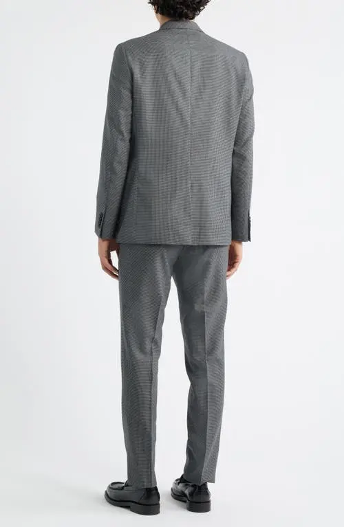 ALLSAINTS Ross Slim Fit Tick Weave Wool Suit