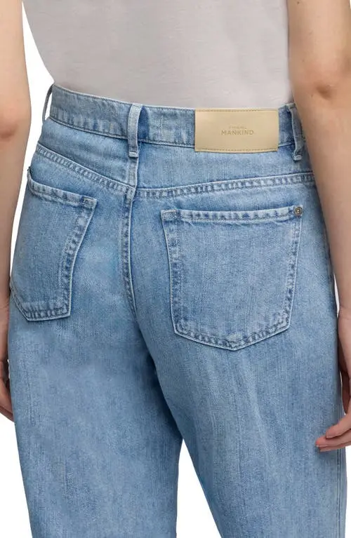7 For All Mankind Stovepipe Straight-leg Cotton And Linen Jeans - Iris