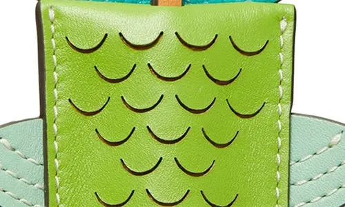 Tory Burch Fish Leather Bag Charm - Green Multi