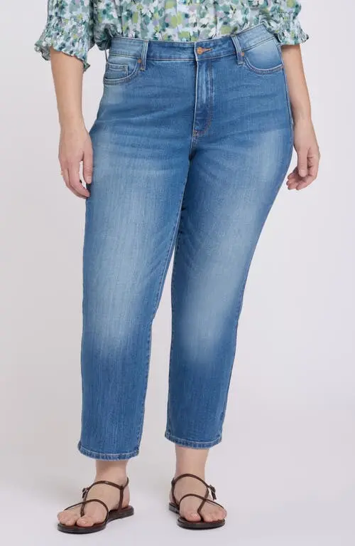 NYDJ Marilyn Floral Pocket Ankle Jeans - Pacifica