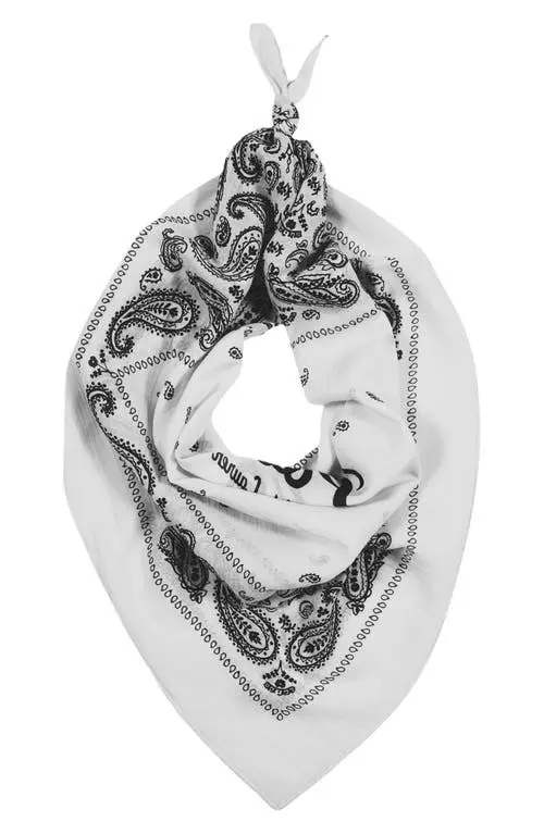 Polo Ralph Lauren Signature Bandana Print Scarf - White