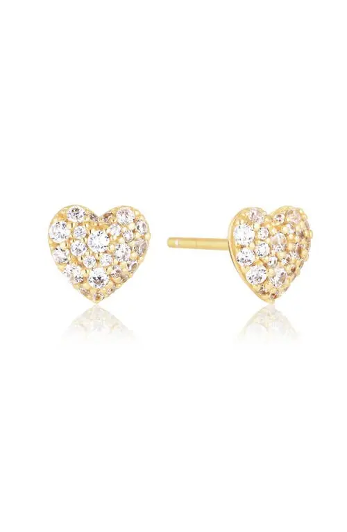 SIF JAKOBS JEWELLERY Caro Stud Earrings - 18k Gold Plated/white