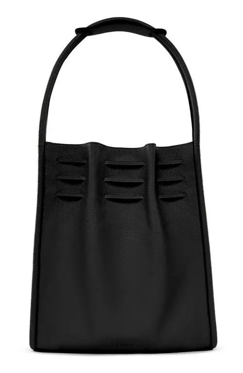 BEHNO Large Leather Hobo Bag - Black