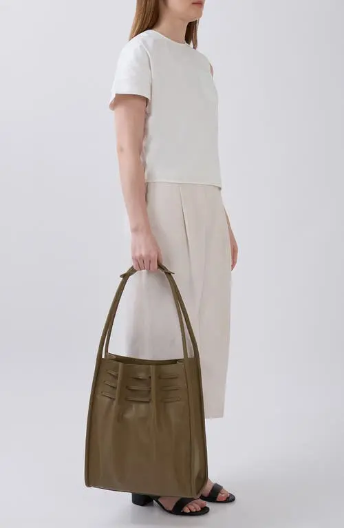 BEHNO Large Leather Hobo Bag - Palm