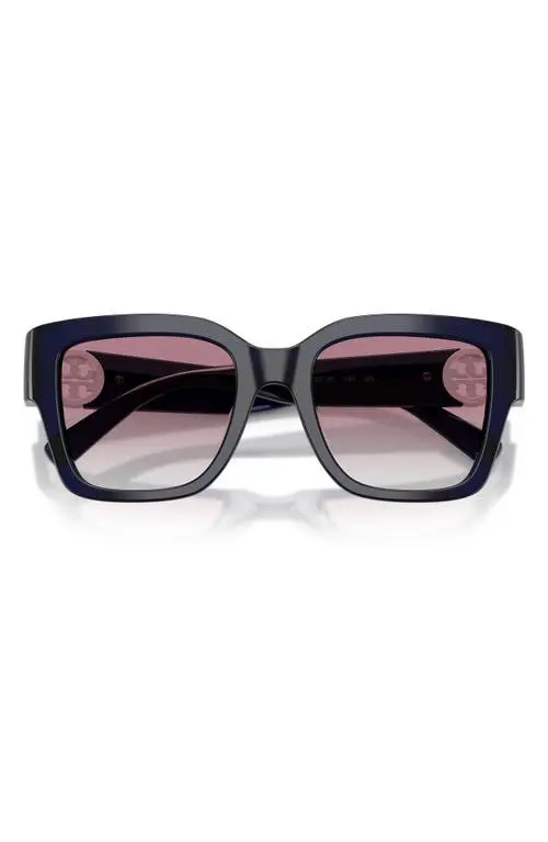 Tory Burch Gradient Square Sunglasses - Transparent Blue/violet