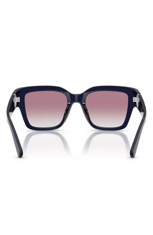 Tory Burch Gradient Square Sunglasses - Transparent Blue/violet