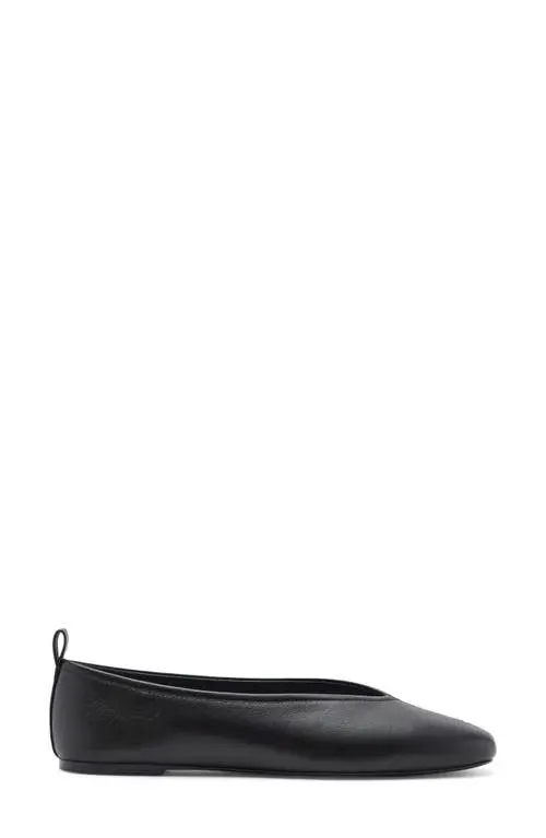 Mango Leather Ballet Flats