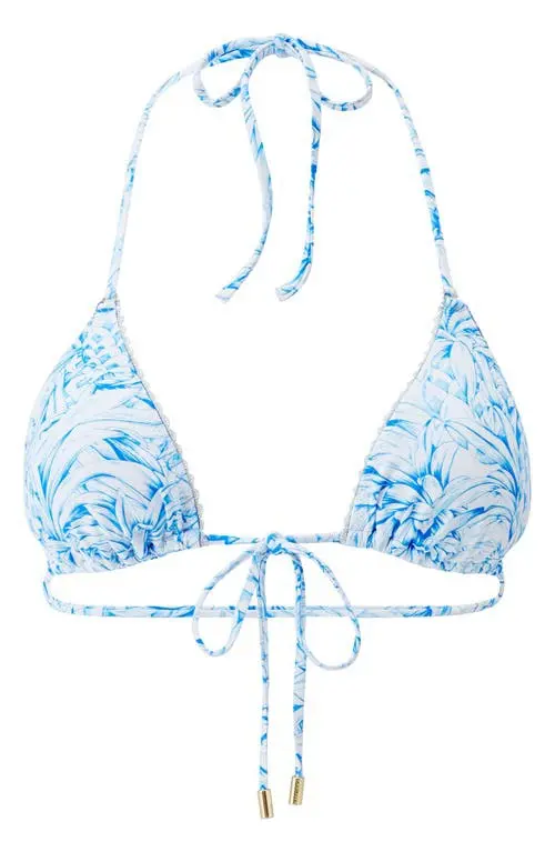 Melissa Odabash Adelaide Tie Front Bikini Top - Pineapples