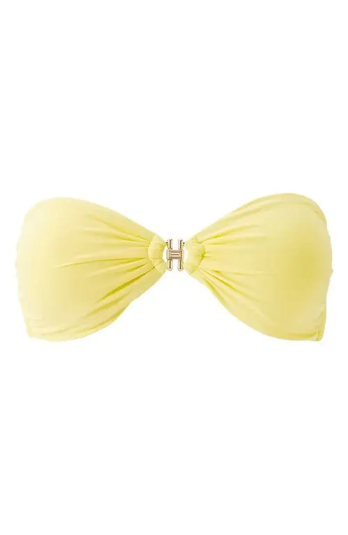 Melissa Odabash Istanbul Strapless Bikini Top - Yellow