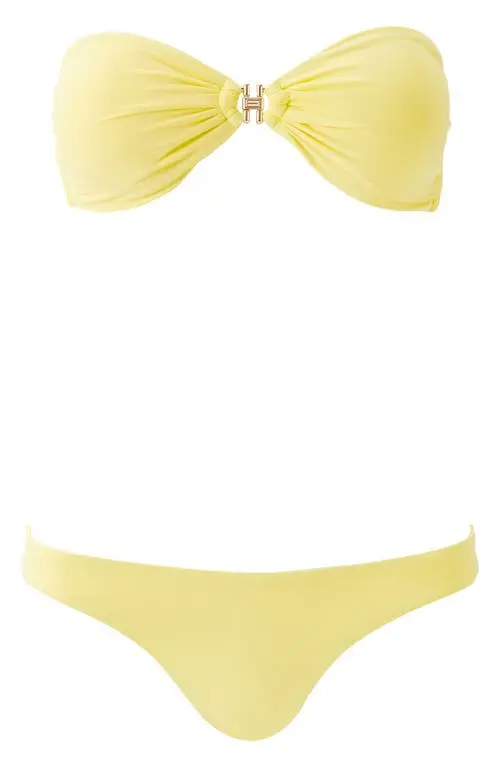 Melissa Odabash Istanbul Strapless Bikini Top - Yellow