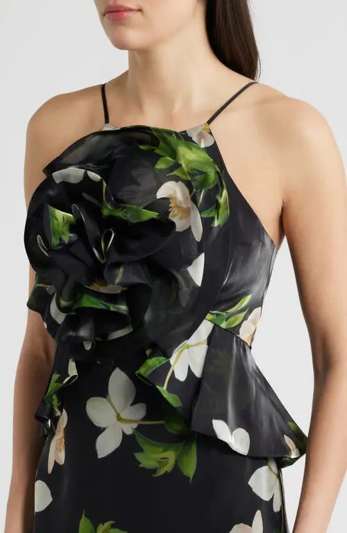 Julia Jordan Floral Organza Gown