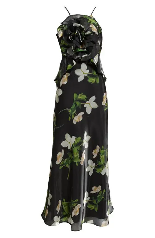 Julia Jordan Floral Organza Gown