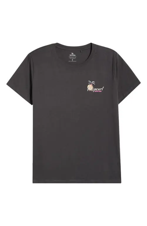 Rip Curl Tide Line Standard Graphic T-shirt - Washed Black