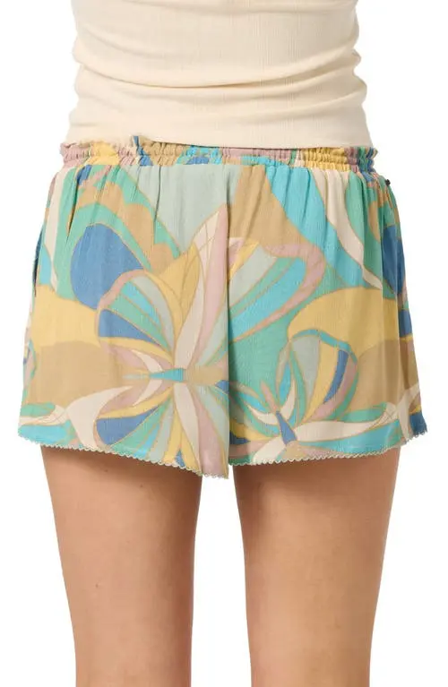O'Neill Layne Butterfly Print Drawstring Shorts