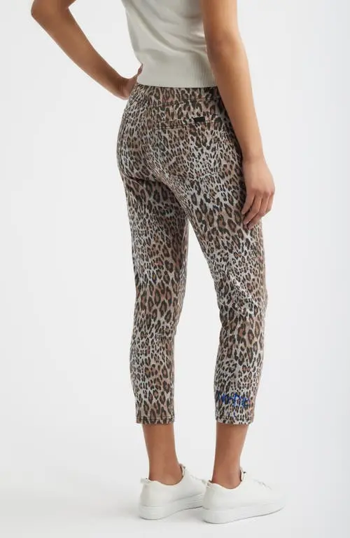 Hue Ultrasoft Leopard Cotton Blend Capri Leggings
