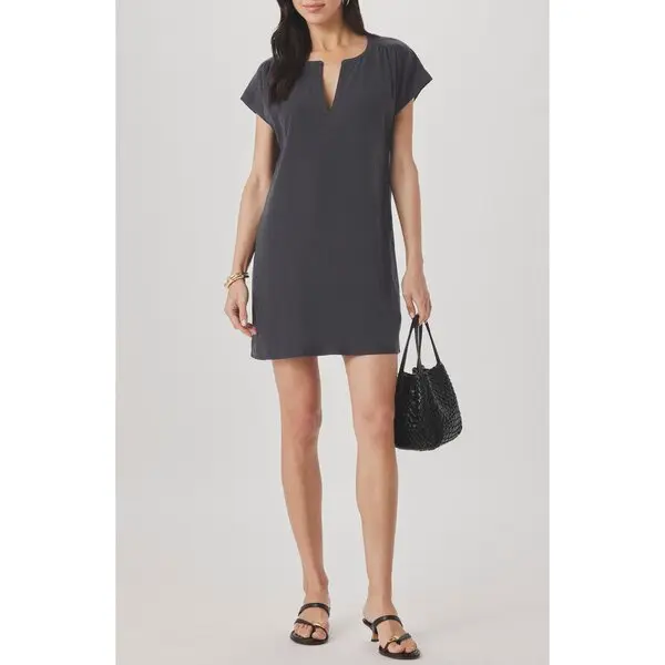 Splendid Short Sleeve Shift Dress - Lead