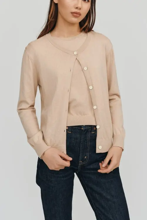 KATHRYN MCCARRON Halle Cardigan - Camel
