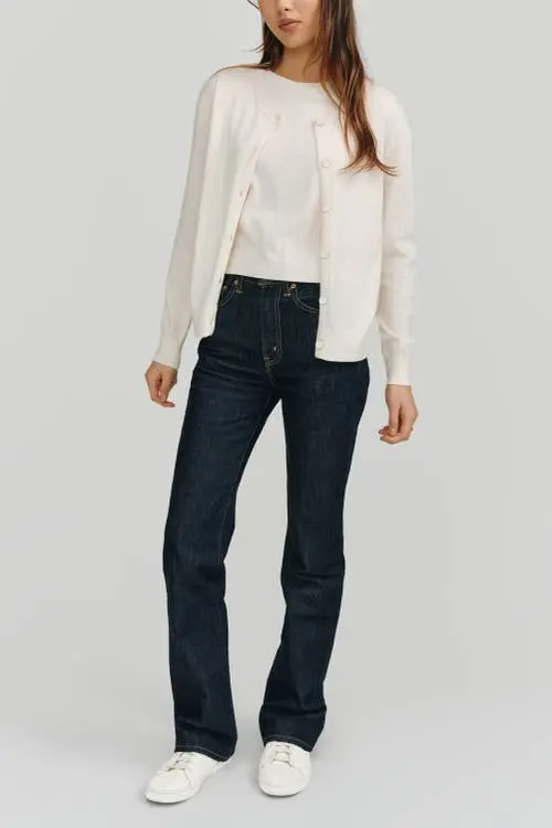 KATHRYN MCCARRON Halle Cardigan - White