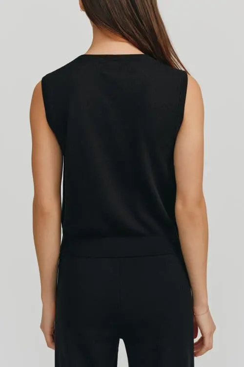 KATHRYN MCCARRON Luna Shell Tank - Black