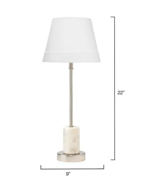 JAMIE YOUNG CO. Darcey Marble Table Lamp