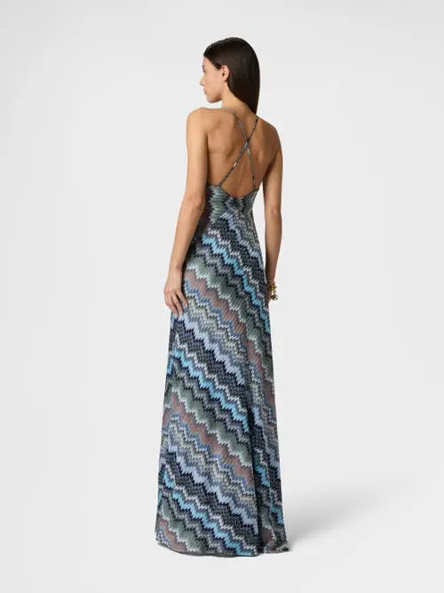 Missoni Long Chevron Strap Dress
