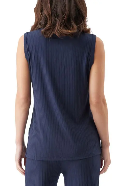 RIPE MATERNITY Rib Nursing Tank - Navy