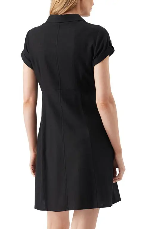 RIPE MATERNITY Colette Tie Up Linen Dress - Black