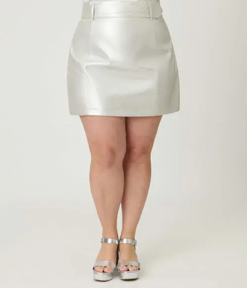 SMAK PARLOUR Belted Mini Skirt