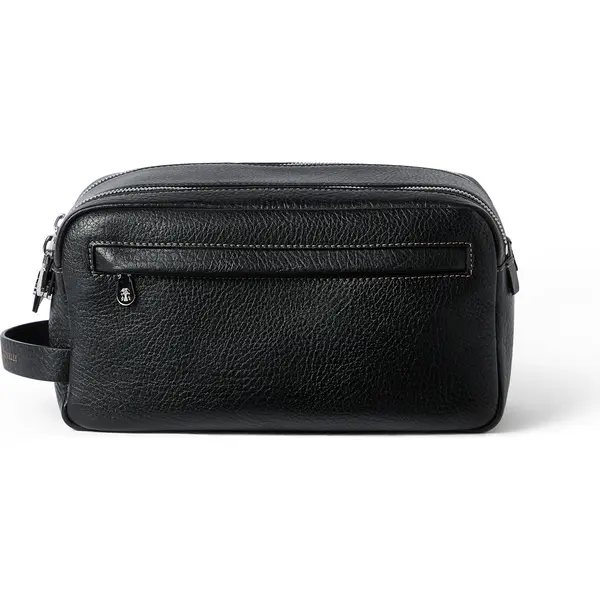 Brunello Cucinelli Grained Calfskin Beauty Case - Black