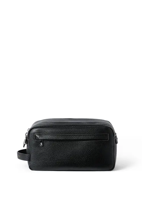 Brunello Cucinelli Grained Calfskin Beauty Case - Black