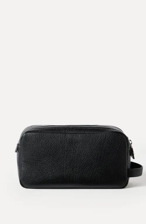 Brunello Cucinelli Grained Calfskin Beauty Case - Black