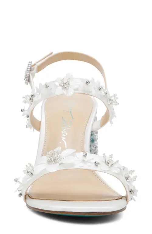 Betsey Johnson Drue Rhinestone Heel Sandals