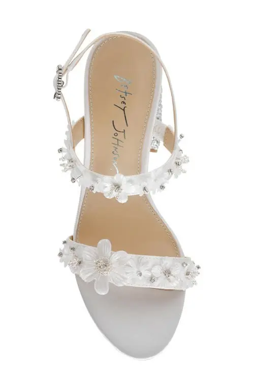 Betsey Johnson Drue Rhinestone Heel Sandals