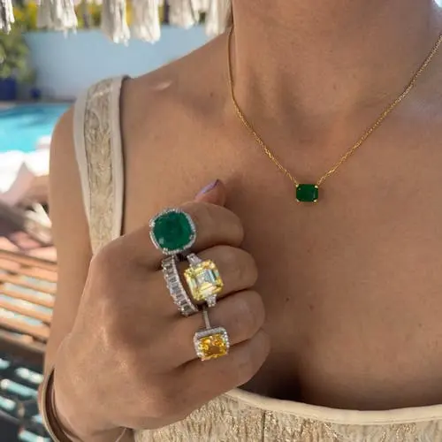 GEMMA AZZURRO Ivy Emerald Necklace