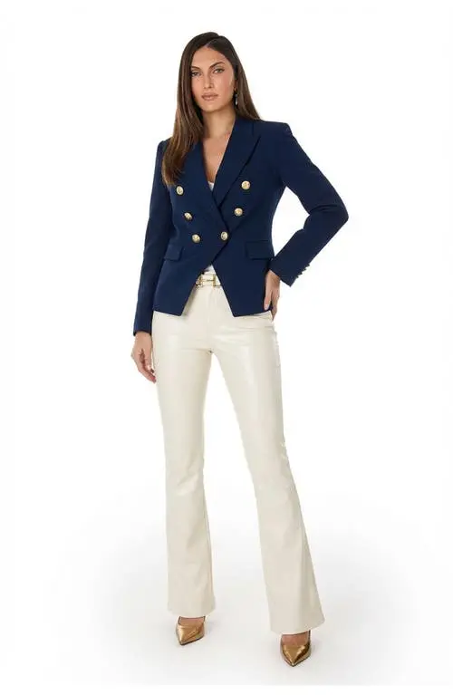 THE NOLI SHOP Sasha Double Breasted Blazer - Navy