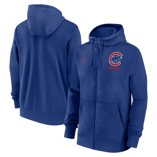 Nike Chicago Cubs Primetime Lockup Full-zip Hoodie - Royal
