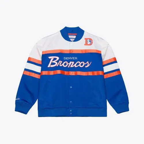 Mitchell & Ness Denver Broncos Head Coach Lightweight Full-snap Satin Jacket