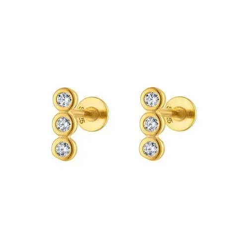 OUTOFOFFICE Triple Pavé Earring Charm - Gold