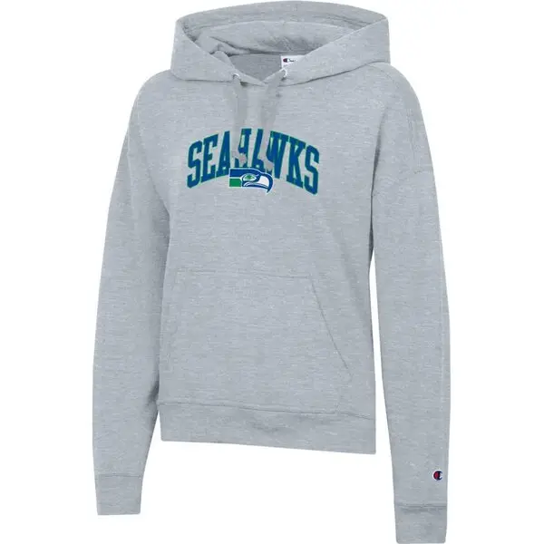 Champion Seattle Seahawks Powerblend Hoodie - Heather Gray