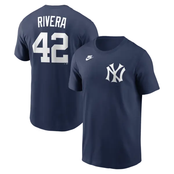 Nike Mariano Rivera New York Yankees Cooperstown Collection Name & Number T-shirt - Navy