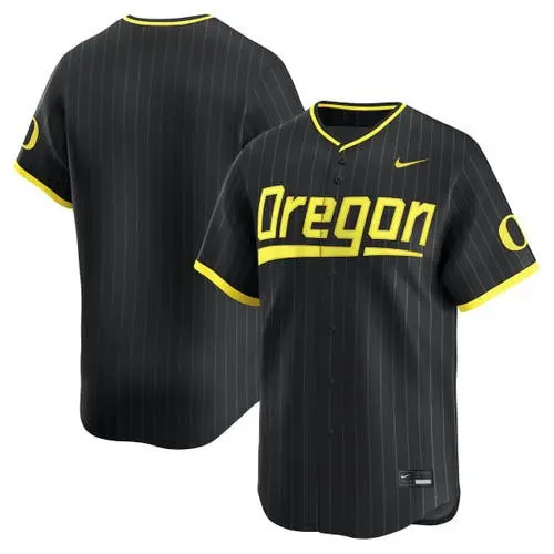 Nike Oregon Ducks Baseball Limited Jersey - Black